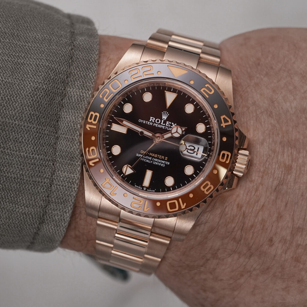 Rolex GMT Rootbeer Full Gold – Watches of Wales